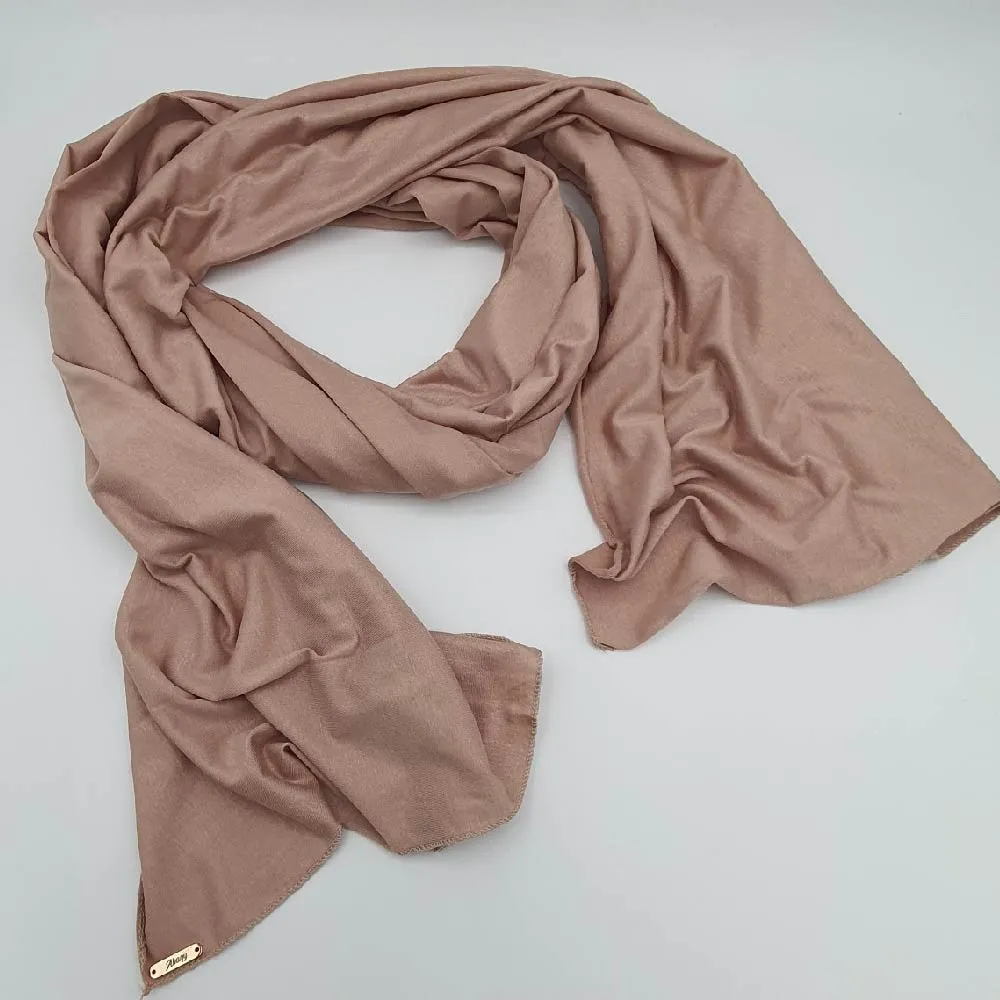 Light Peach Jersey Hijab | Abaqy Hijab
